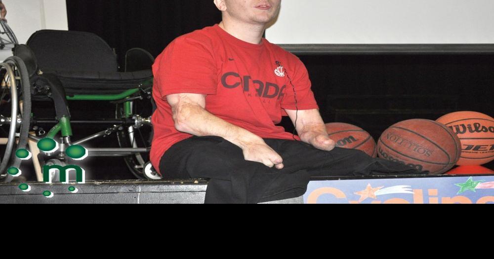 Shayne Smith inspires students at Sinclair Secondary School