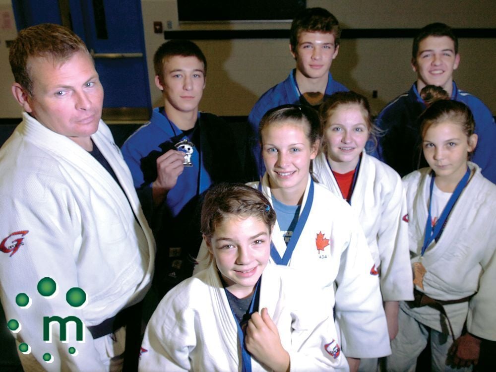 Upper Canada Judo Club gathering medals