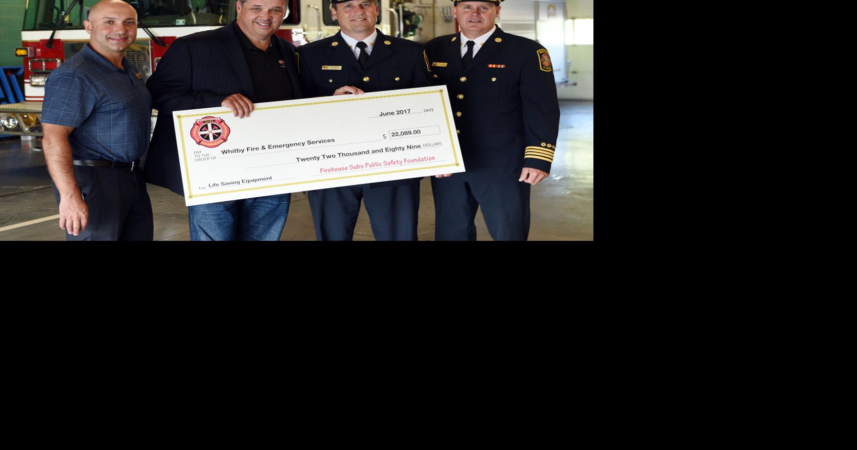 Whitby fire department receives life-saving donation