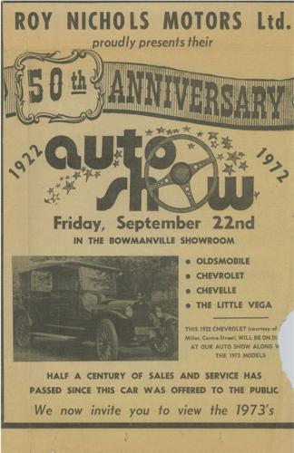 Roy Nichols Motors in Courtice celebrates 100 years in business
