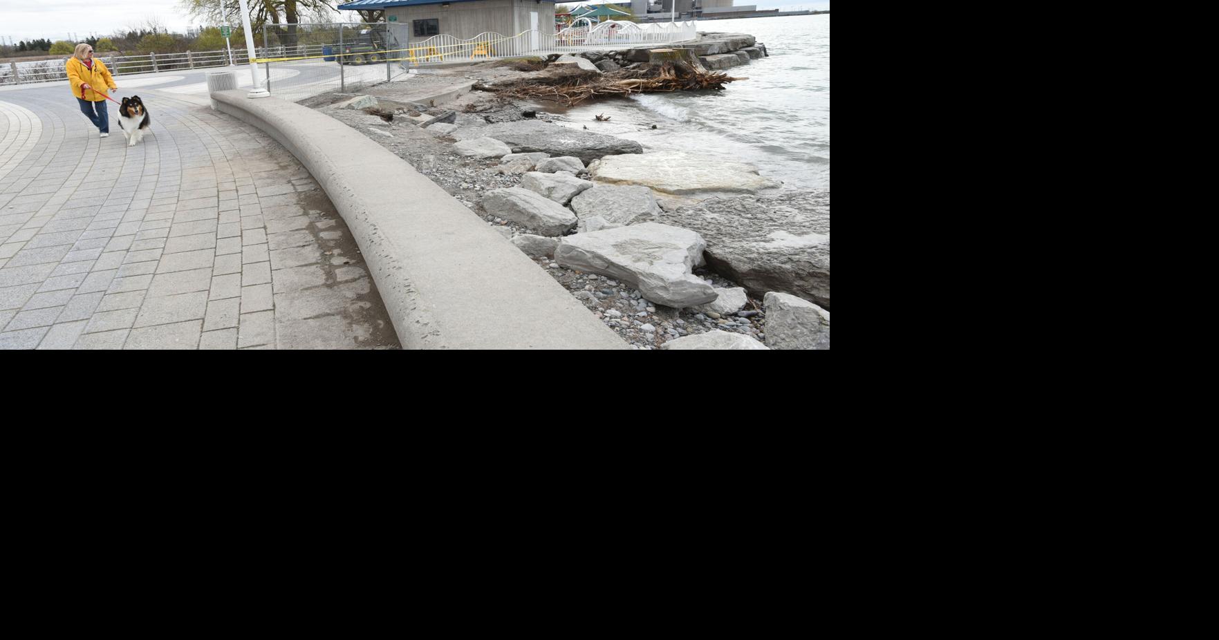 Playground, boardwalk damaged by rising water levels at Pickering ...