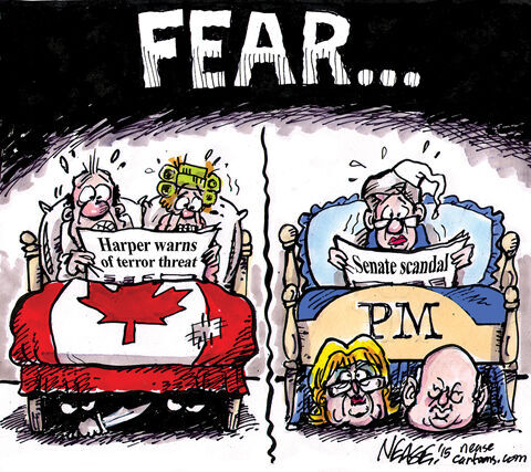 Today's Cartoon: Politics of fear