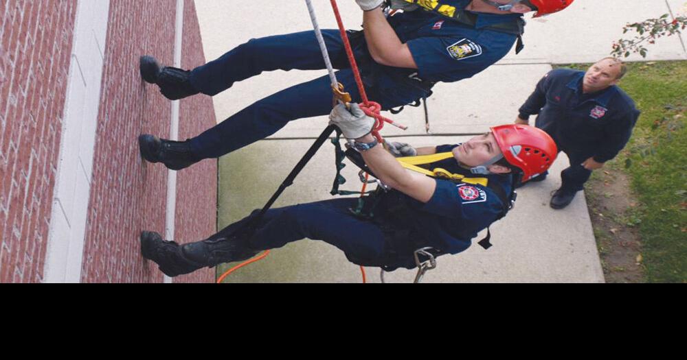 Whitby firefighters learn the ropes
