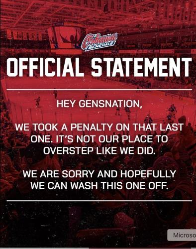 Oshawa Generals apologize to fans for email about showers