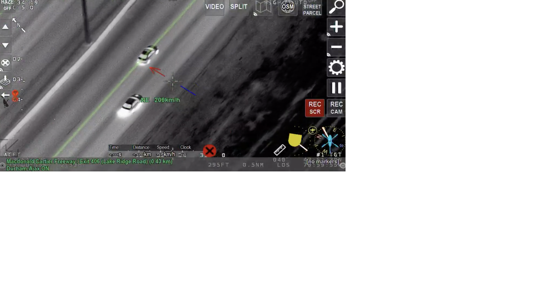 Durham cops release chopper video of Whitby arrest