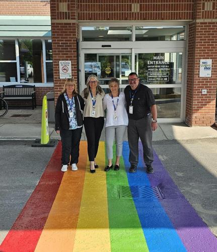 Uxbridge Hospital unveils permanent Pride walkway