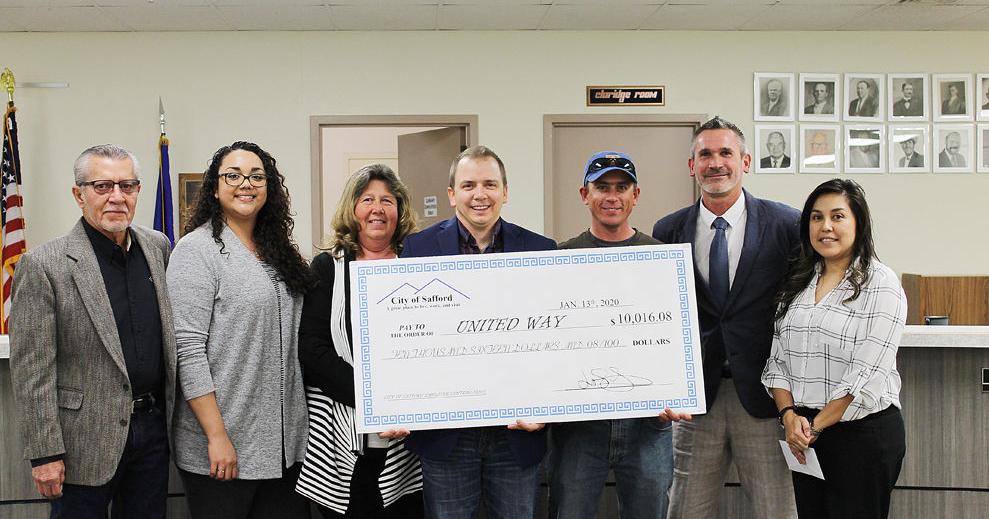 Safford gifts United Way with $10,000 | Local News | eacourier.com