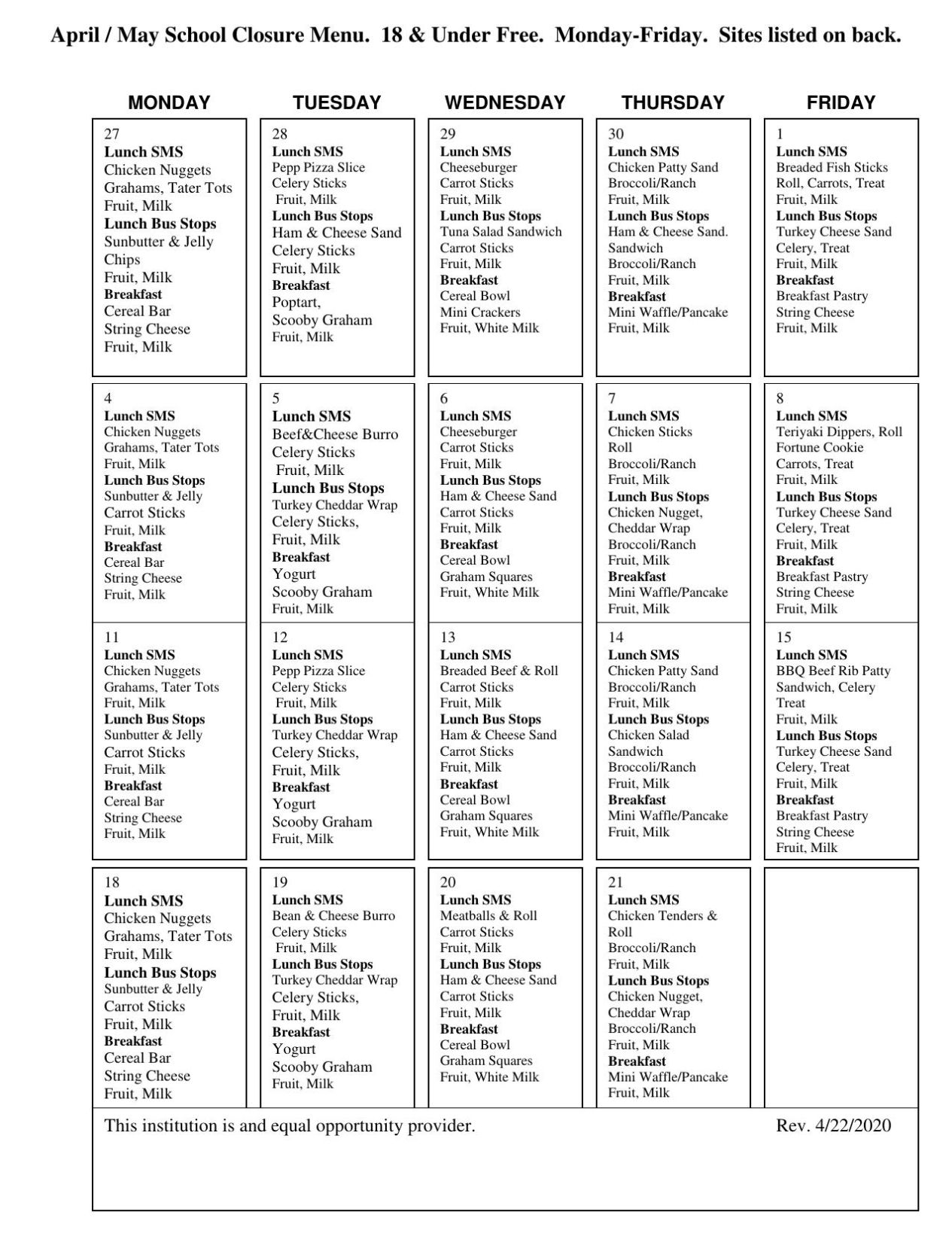 SUSD Menu | | eacourier.com
