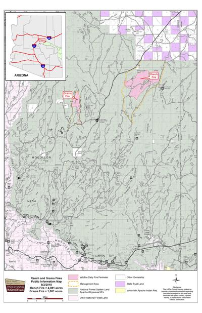 Multiple fires burning in Apache-Sitgreaves National Forest | News ...
