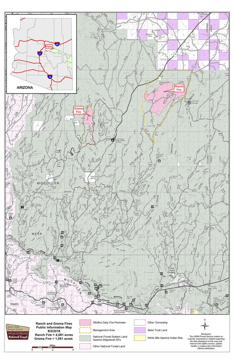 Multiple fires burning in Apache-Sitgreaves National Forest | News ...