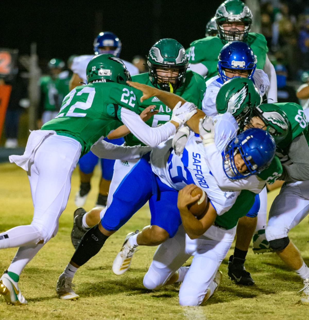 Thatcher Eagles bring home win over Safford Bulldogs 27-14 | Local ...