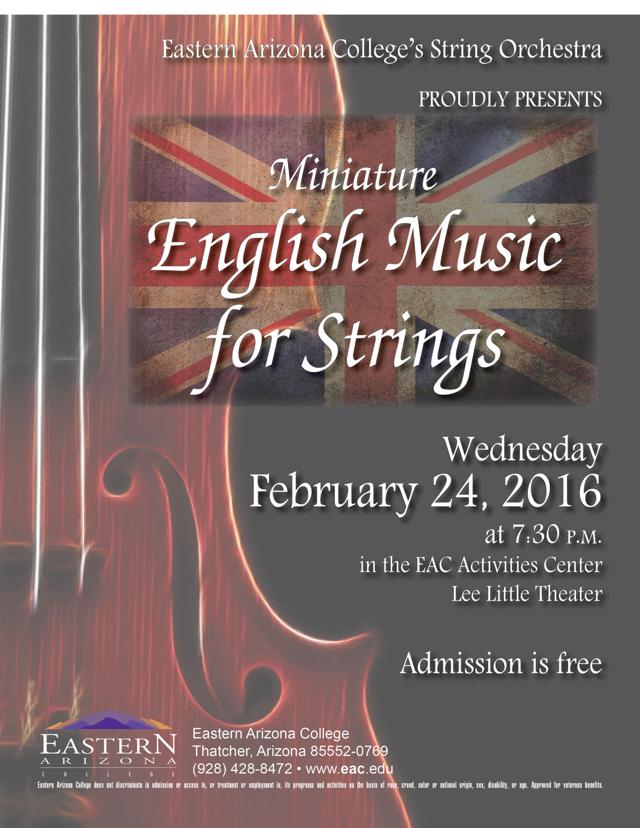 EAC Orchestra to perform Miniature English Music for Strings | Local ...