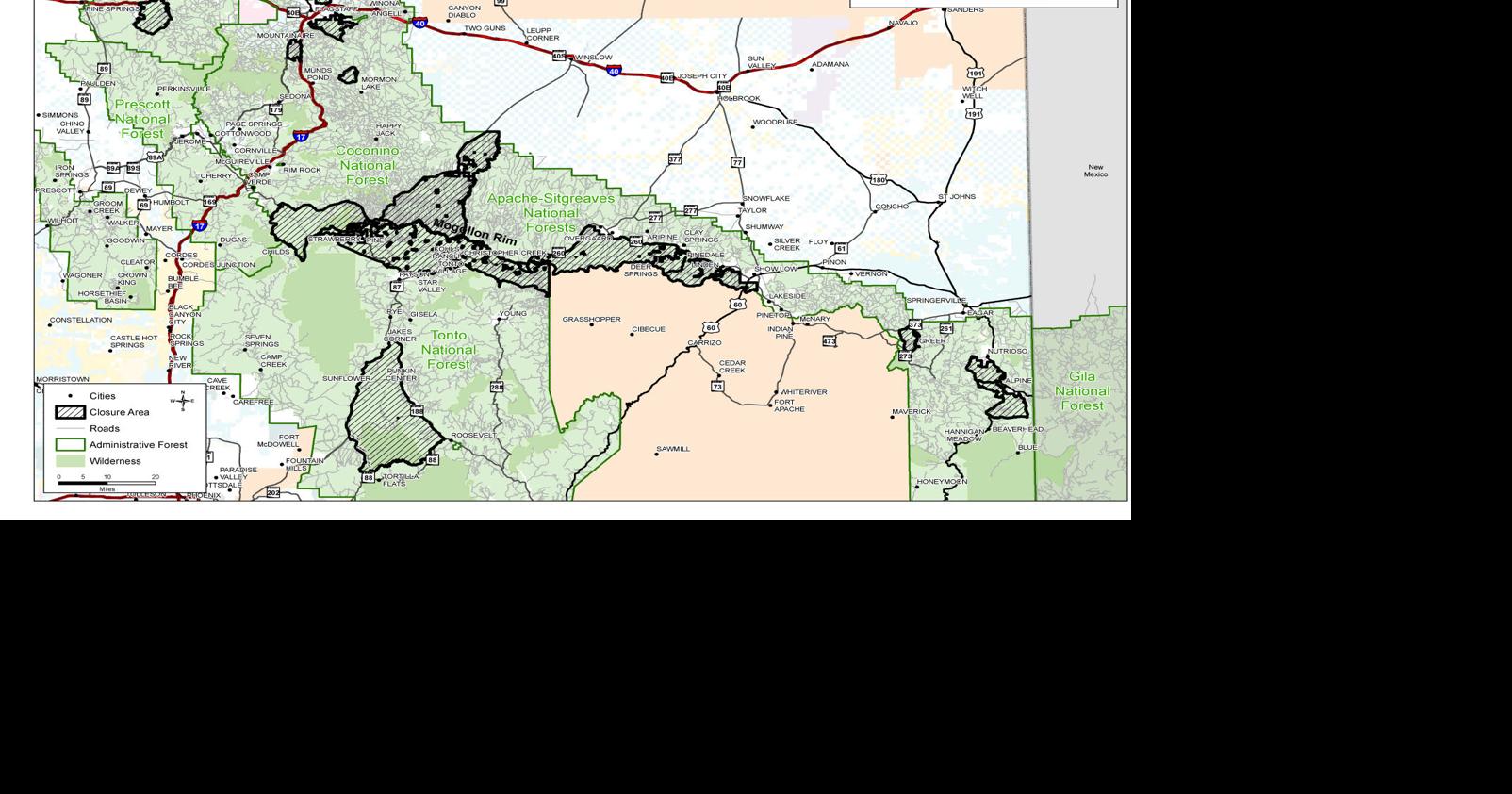 Closures announced for Apache-Sitgreaves National Forests | News ...