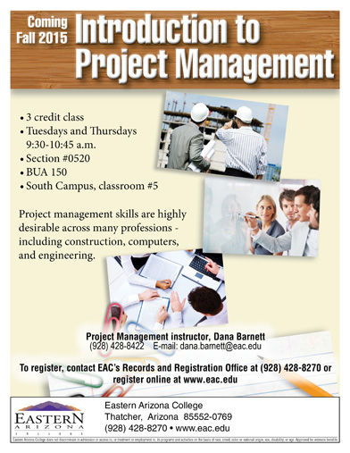 EAC to offer new Project Management class | Local News | eacourier.com