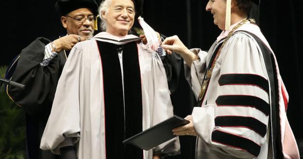 Led Zeppelin's Page honored at Berklee graduation | Local News ...