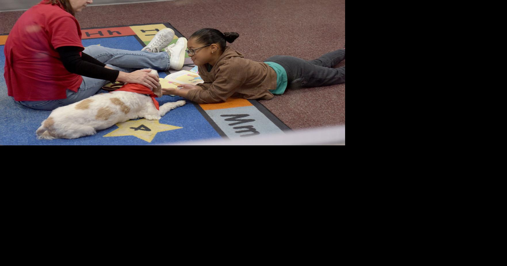 Reading to Rufus at 'Paws and Tales" | Merrimack Valley | eagletribune.com