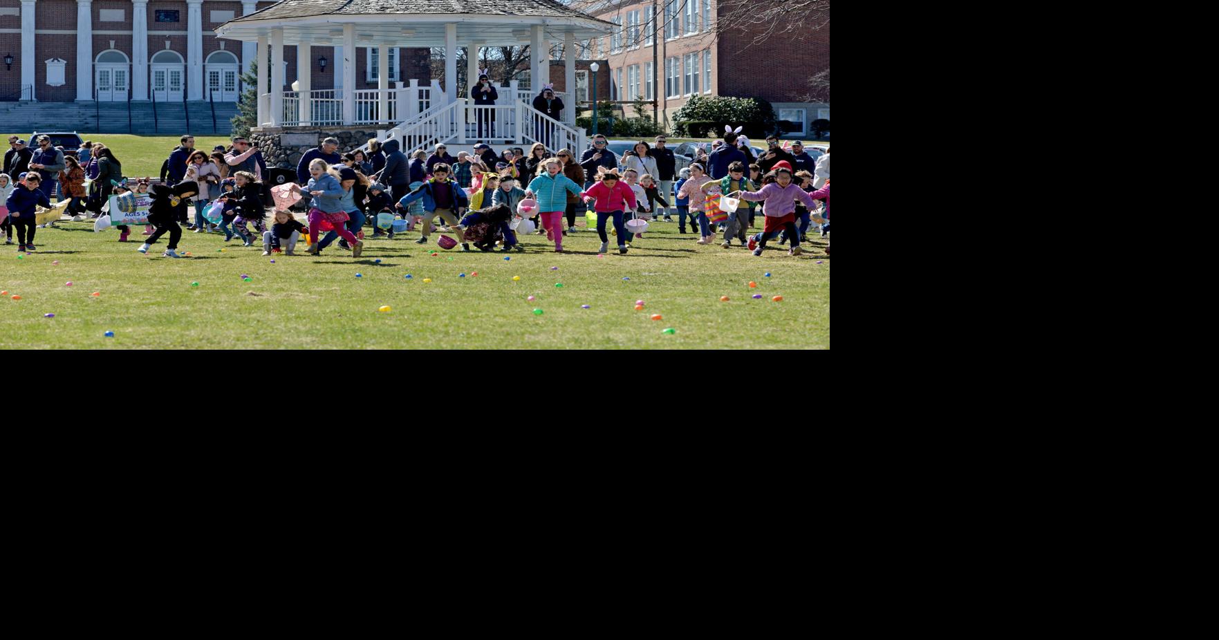 Hundreds of children search for thousands of Easter eggs in Andover ...