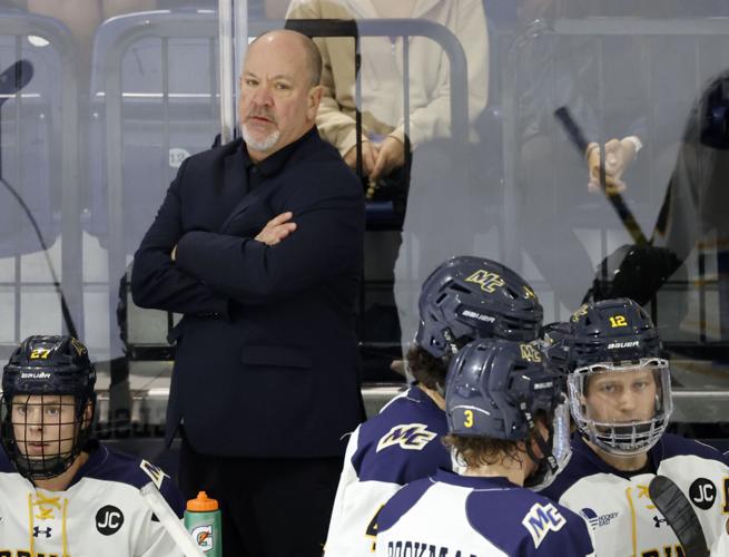 Merrimack hockey coach Borek gets 100th win: Host Northeastern again ...
