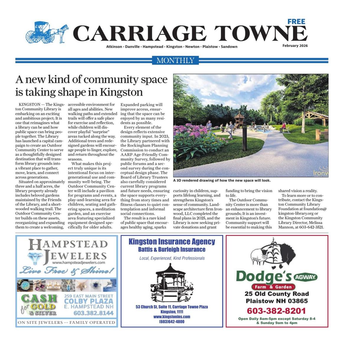 Carriage Towne Monthly February 2026 | Special Sections | eagletribune.com