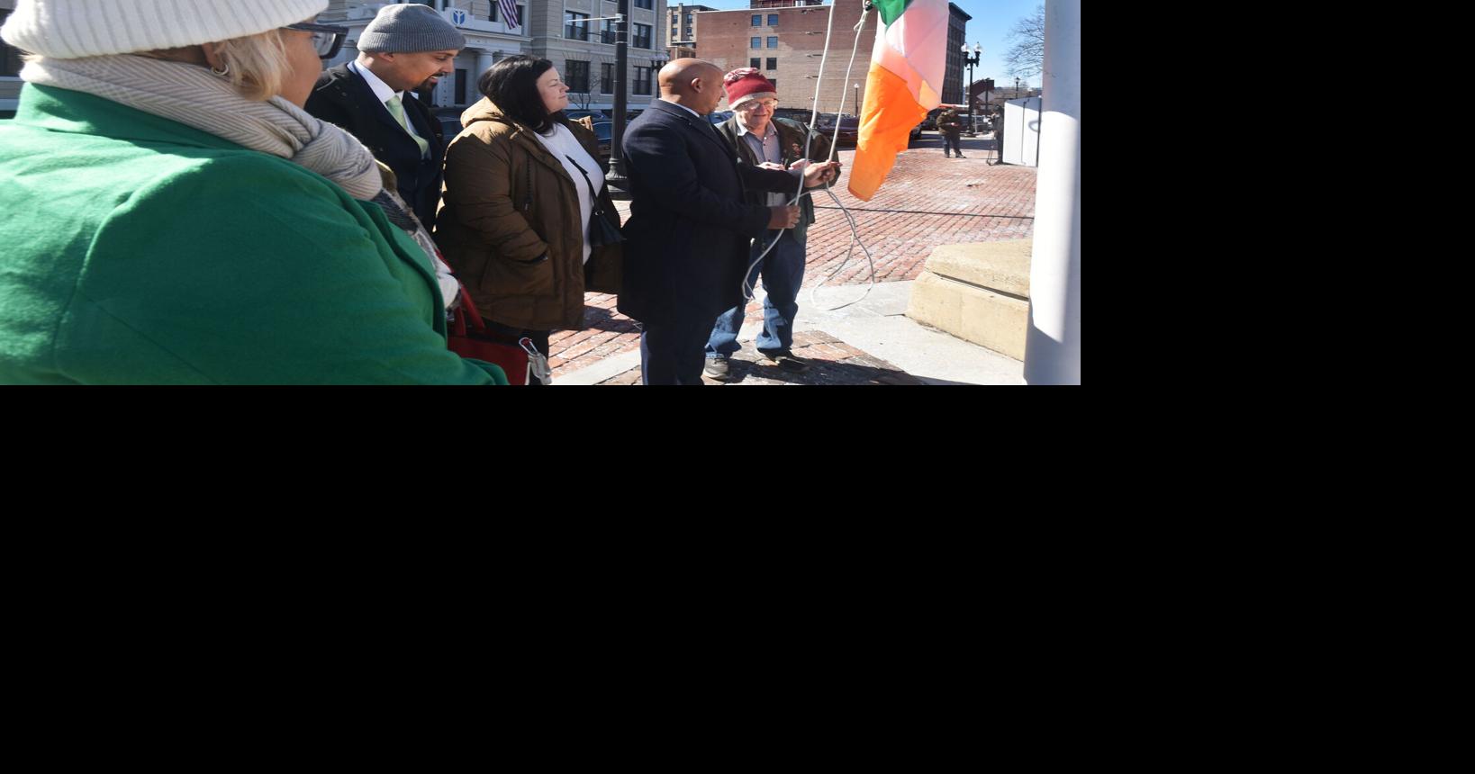 Celebrating the Celts: Lawrence raises Irish flag over Campagnone ...