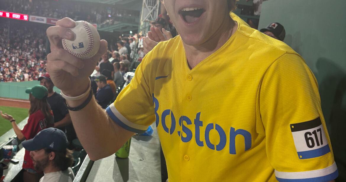 What a catch!: Andover's Ryan Jaillet goes viral after Green Monster ...