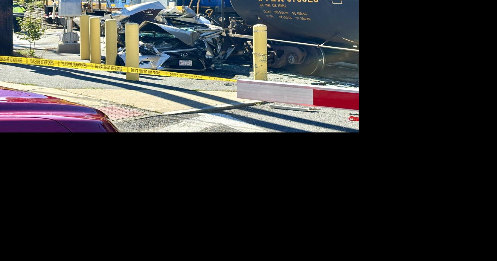 Driver pulled from wreck after train hits car | Merrimack Valley ...