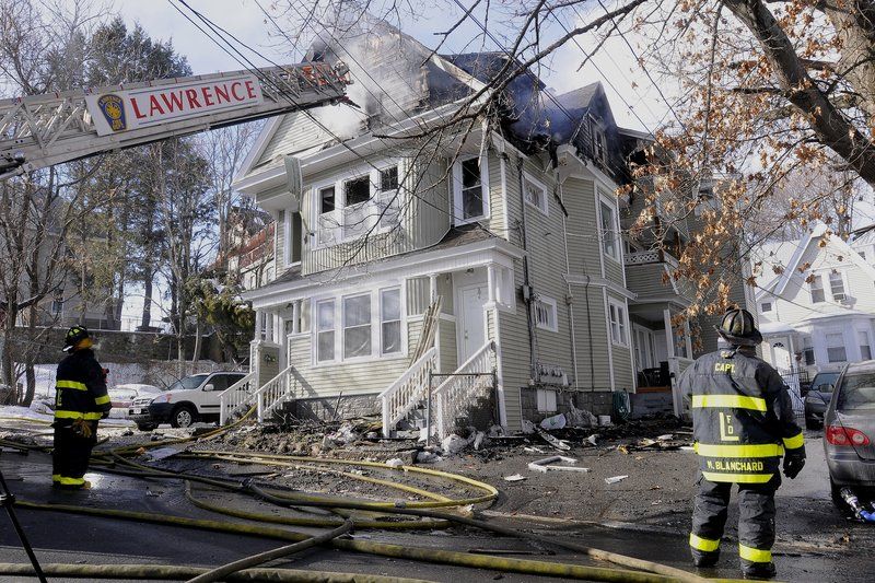 14 residents displaced, firefighter hurt in Lawrence fire | News ...