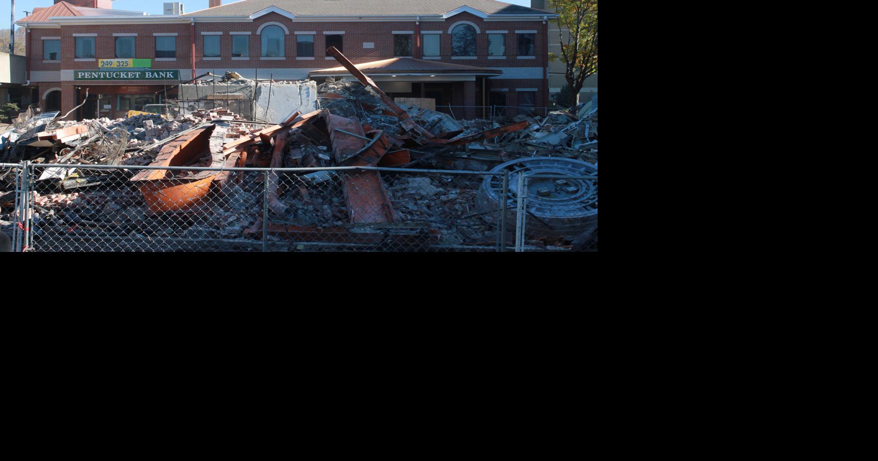 Pentucket Bank demolishes former main office building on Merrimack ...