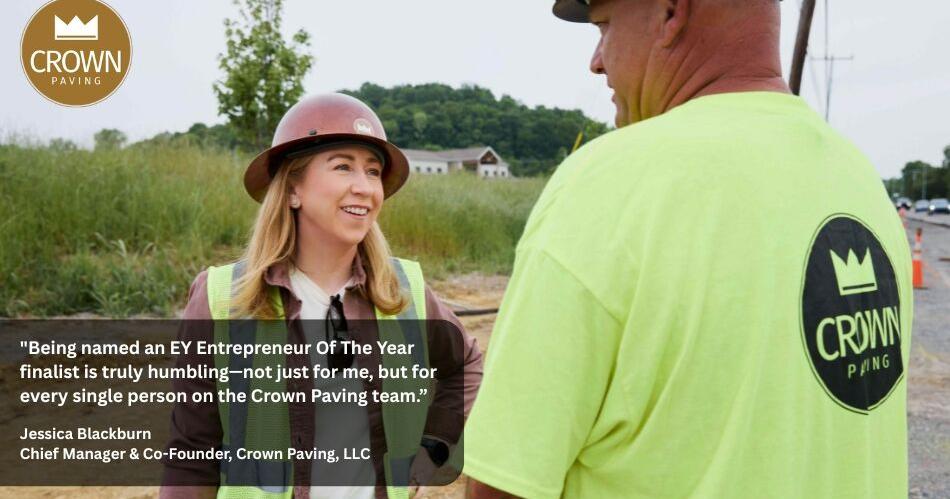 Jessica Blackburn of Crown Paving Named Entrepreneur Of The Year(R ...