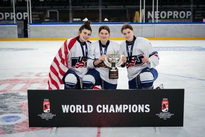 Basking in their Glory; Three members of the US National U-18 team ...