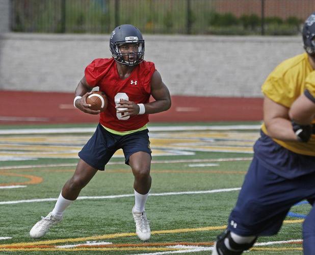 Photos from the first day of Merrimack College football practice for ...