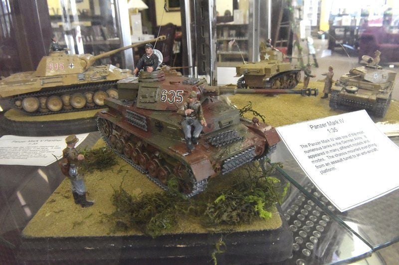 World War II model airplanes, vehicles and dioramas on display at ...