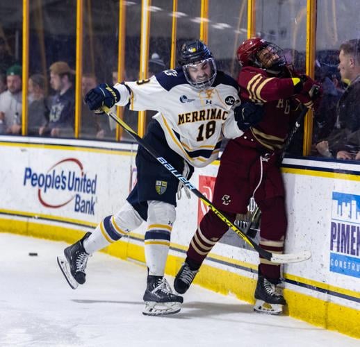 Tough end to amazing season for Merrimack men's hockey in NCAA first ...