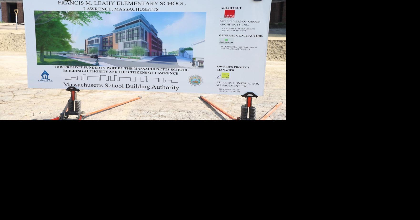 As construction continues, 'topping off' ceremony at new Leahy school ...