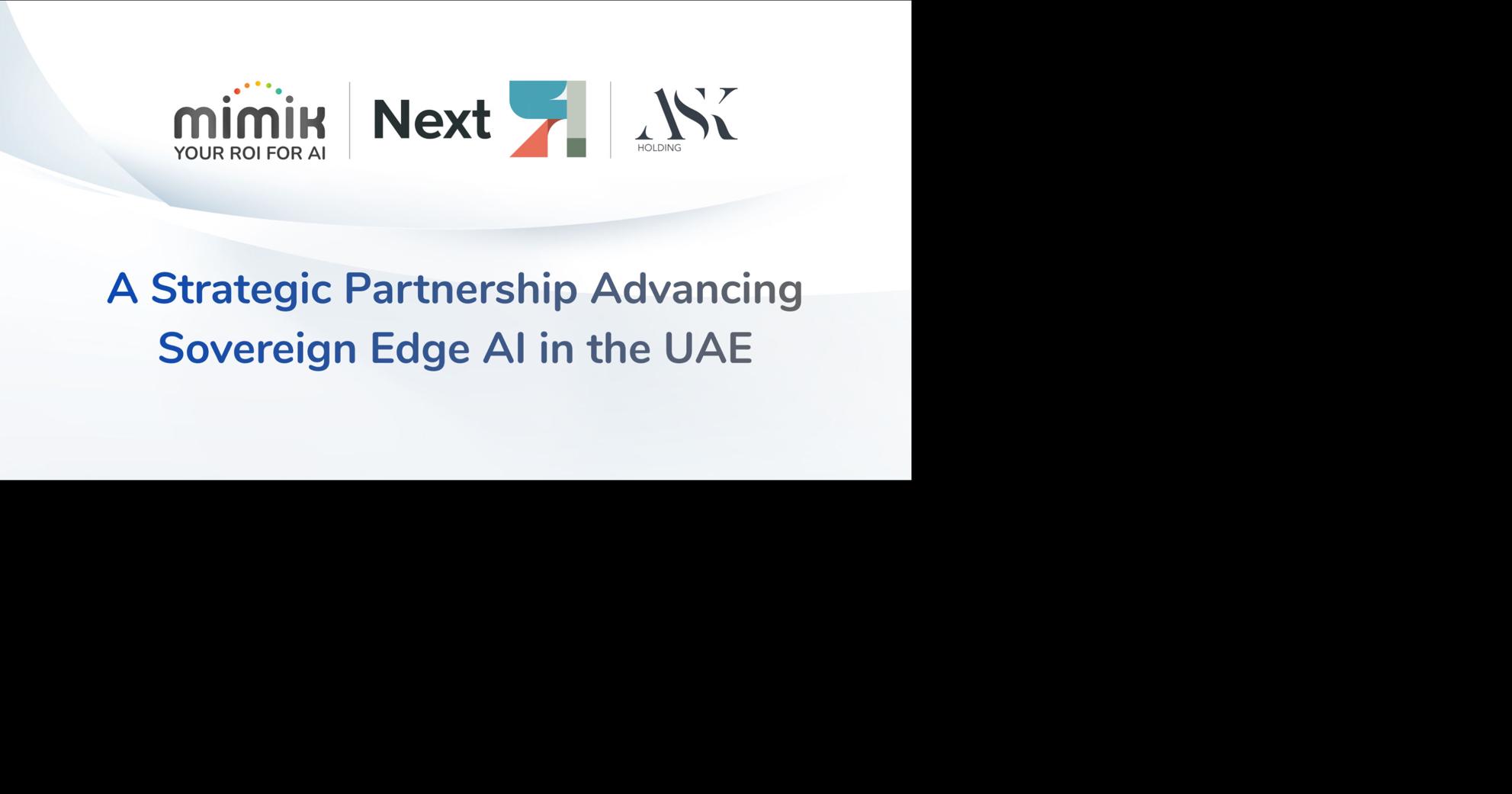mimik Ignites Abu Dhabi Edge AI Revolution—New Joint Venture Builds a ...