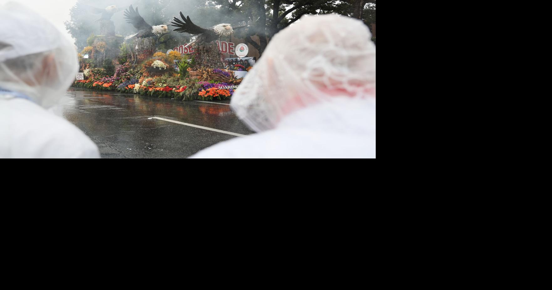 Rain soaks Rose Parade in California and snow squalls hit Midwest and ...
