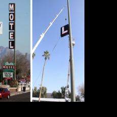 Starlite Motel’s ‘Diving Lady’ sign nearly restored | East Valley Local ...