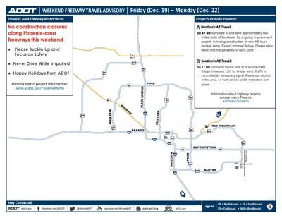 ADOT: No freeway construction closures in Phoenix area this weekend ...