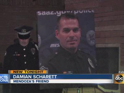 Hundreds attend vigil for fallen Mesa officer Brandon Mendoza | Mesa ...