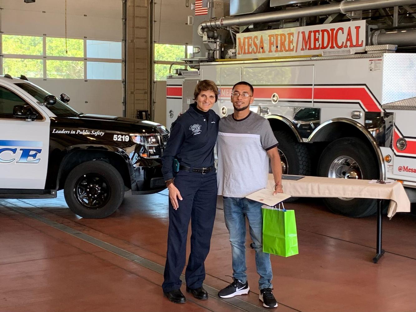 Mesa hails hero who saved 2 kids from fire | Our Community ...