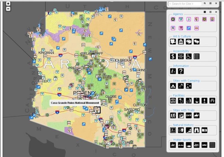 Interactive map brings state tourism to your computer, tablet | Arizona ...
