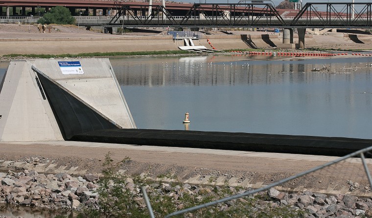 Photos: Town Lake Dam Repair | Tempe | eastvalleytribune.com