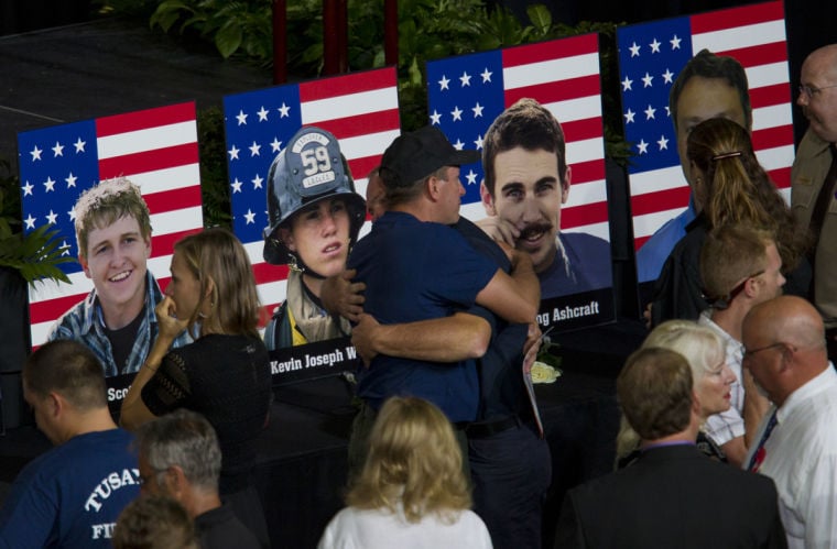 'Bless my hot shot crew:' Yarnell Hill fire survivor speaks at memorial ...
