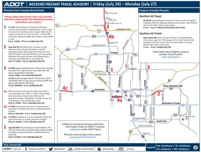 Weekend freeway travel: Southbound I-17 closed between Dunlap and ...