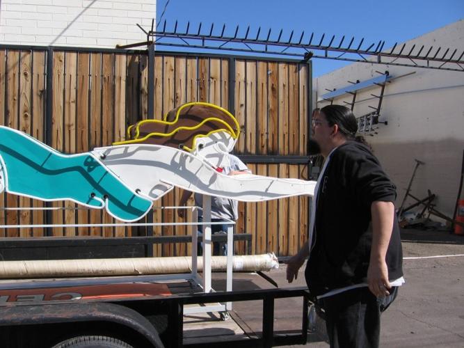 Soon the neon 'Lady' will dive again | Columns | eastvalleytribune.com