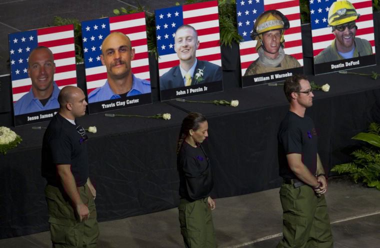 'Bless my hot shot crew:' Yarnell Hill fire survivor speaks at memorial ...