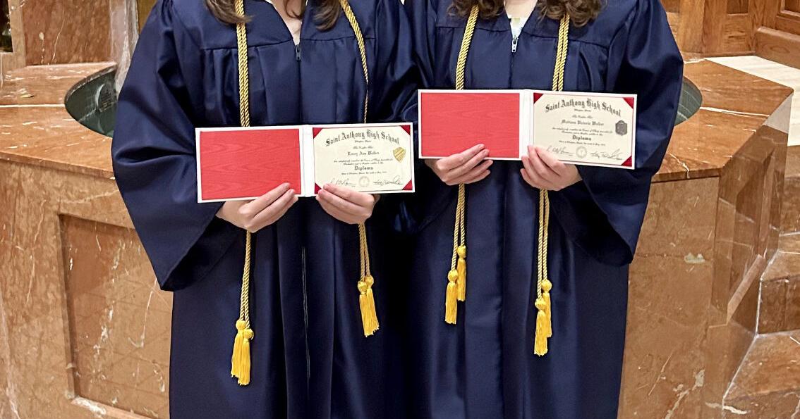 St. Anthony twins graduate valedictorian and salutatorian ...