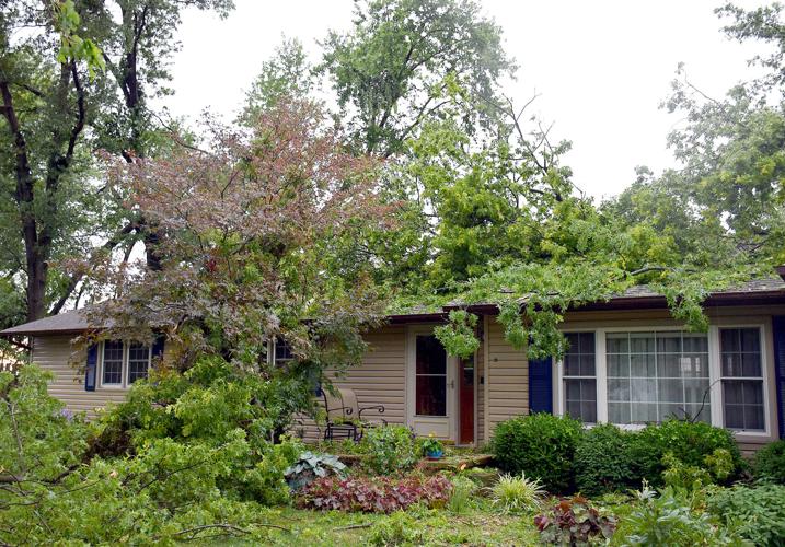 Neoga home left damaged by fallen branch during storm | Local News ...
