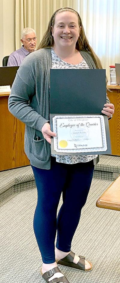 Jordan Budde awarded City of Effingham Employee of the Quarter ...