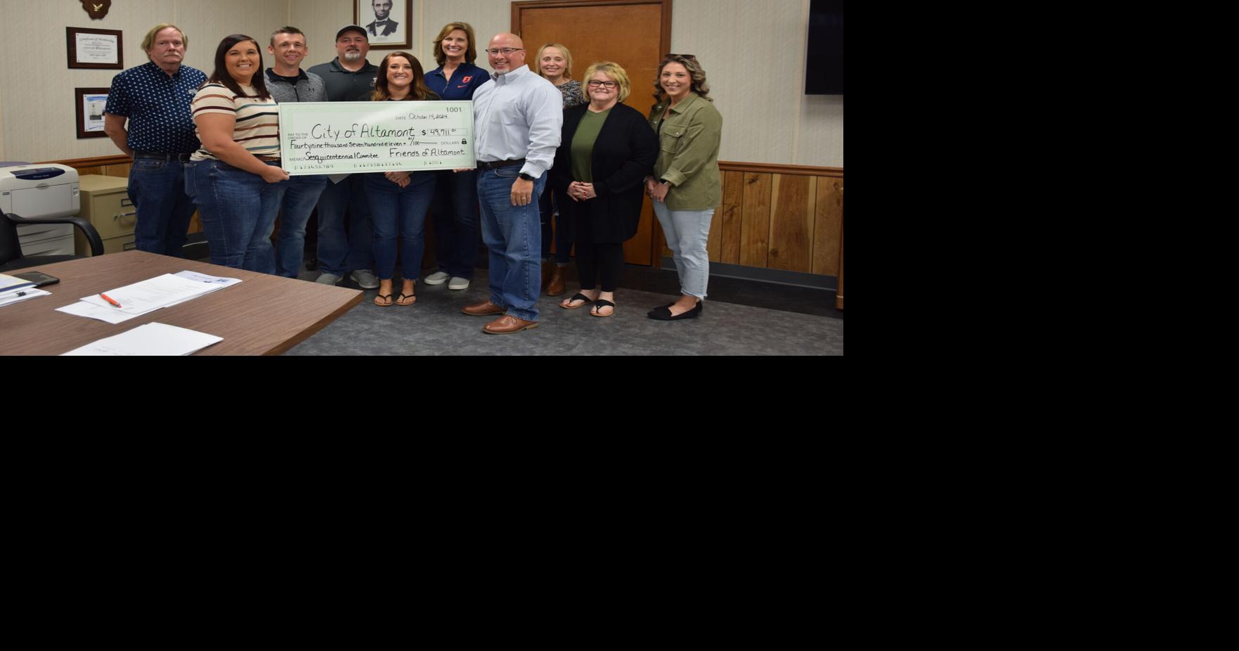 City of Altamont receives donation | Local News | effinghamdailynews.com